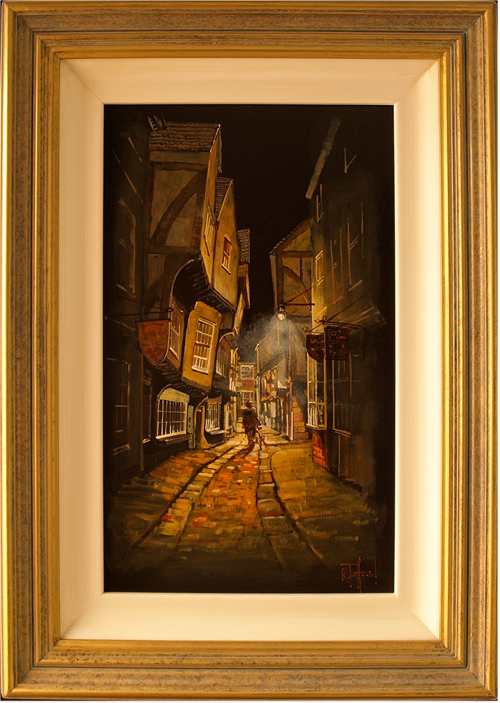 Richard Telford, original painting, The Shambles, York