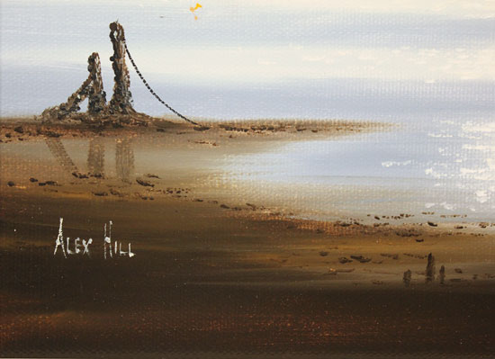 Leaving Harbour | original painting by Alex Hill | York Fine Arts