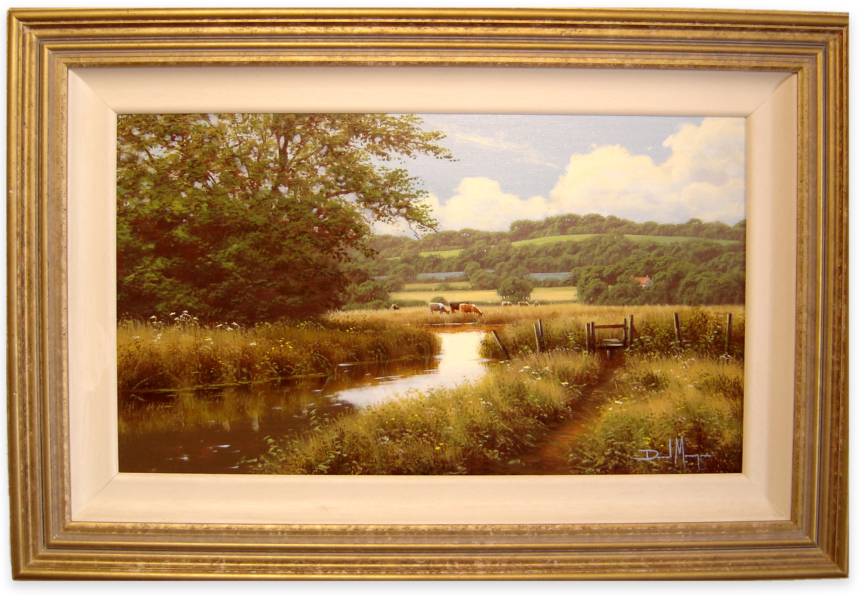 David Morgan, original painting, Country Scene