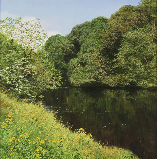 Michael James Smith, original painting, The River Wye