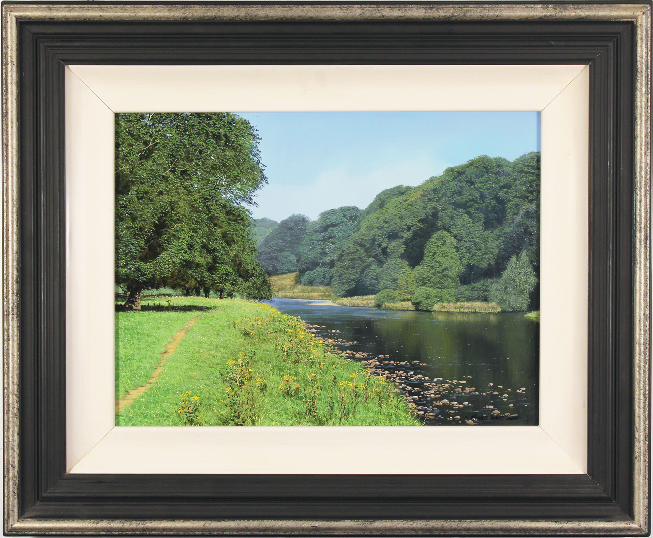 Michael James Smith, original painting, The River Tweed, Scotland