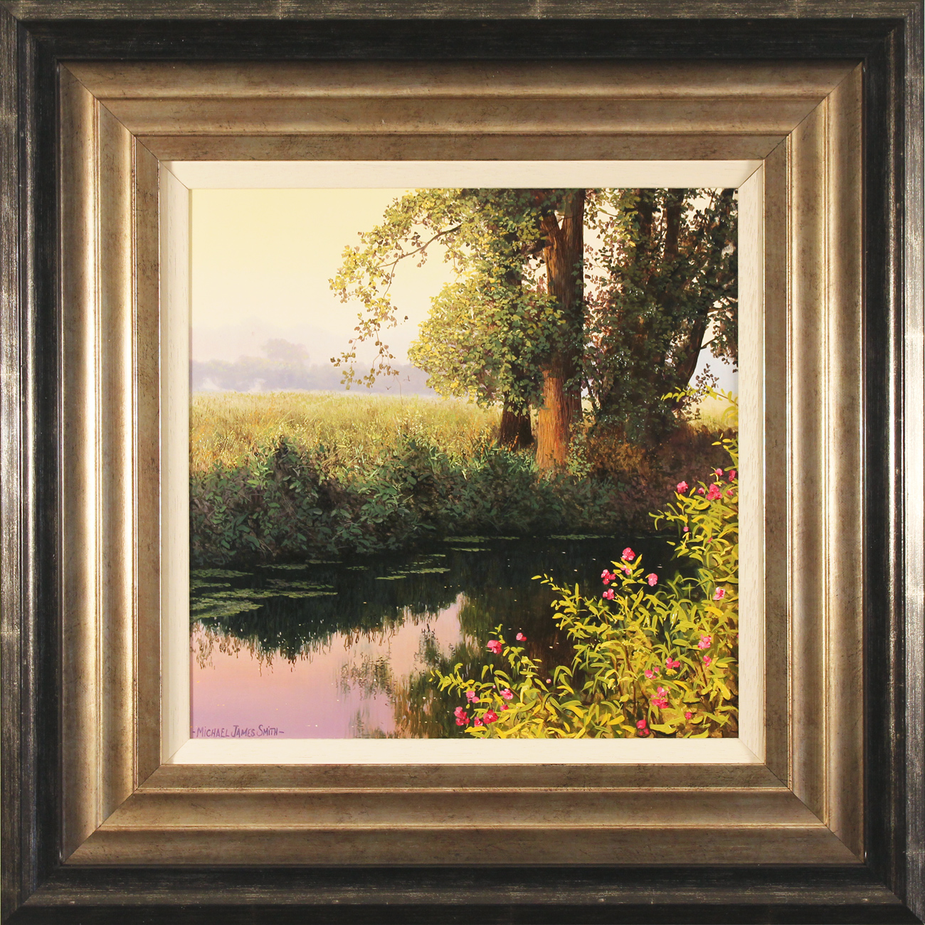 Michael James Smith, Original oil painting on panel, The River Ure ...
