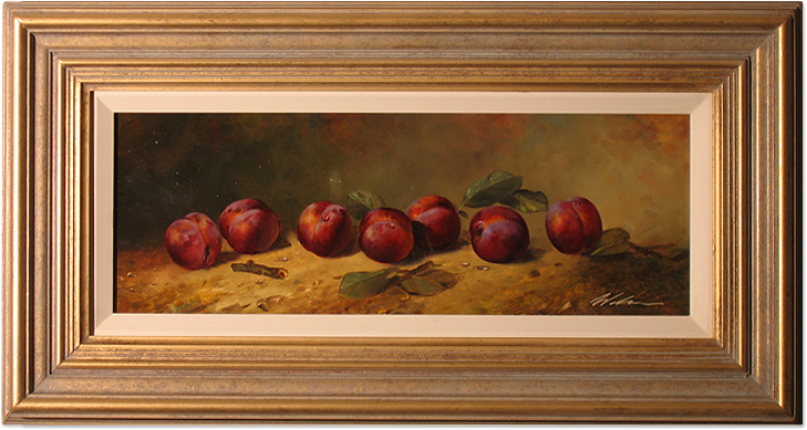 Paul Wilson, original painting, Plums