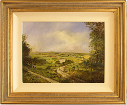 Paul Wilson, Original oil painting on canvas, The Yorkshire Wolds ...