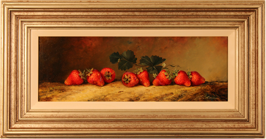 Paul Wilson, original painting, Strawberries