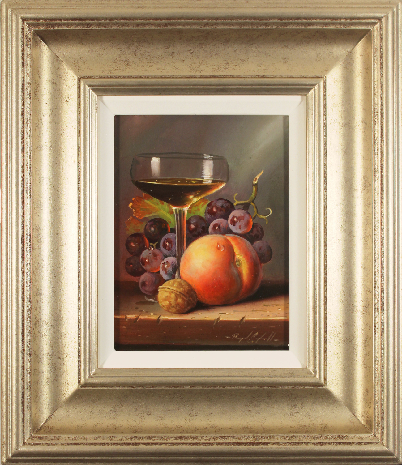 Raymond Campbell, original painting, Champagne Coupe