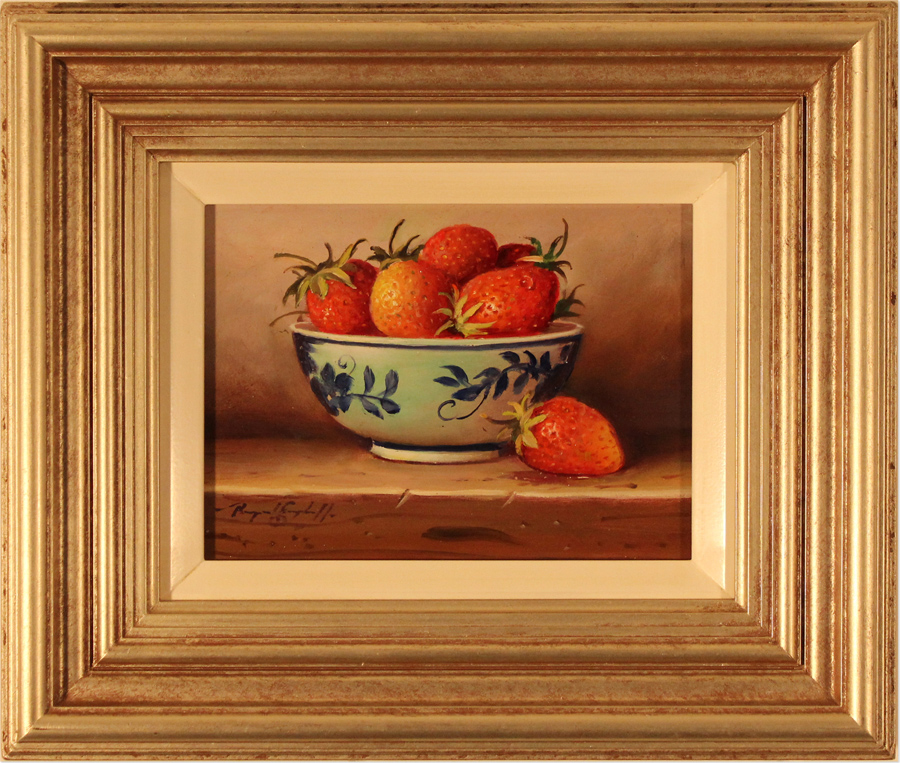 Raymond Campbell, original painting, Strawberries