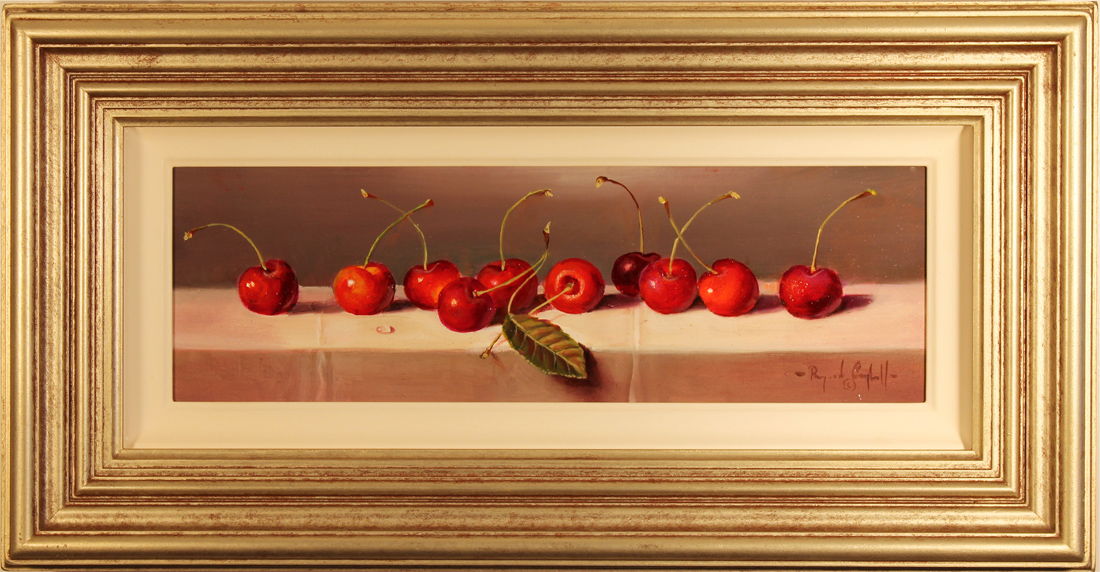 Raymond Campbell, original painting, Cherries, Still Life