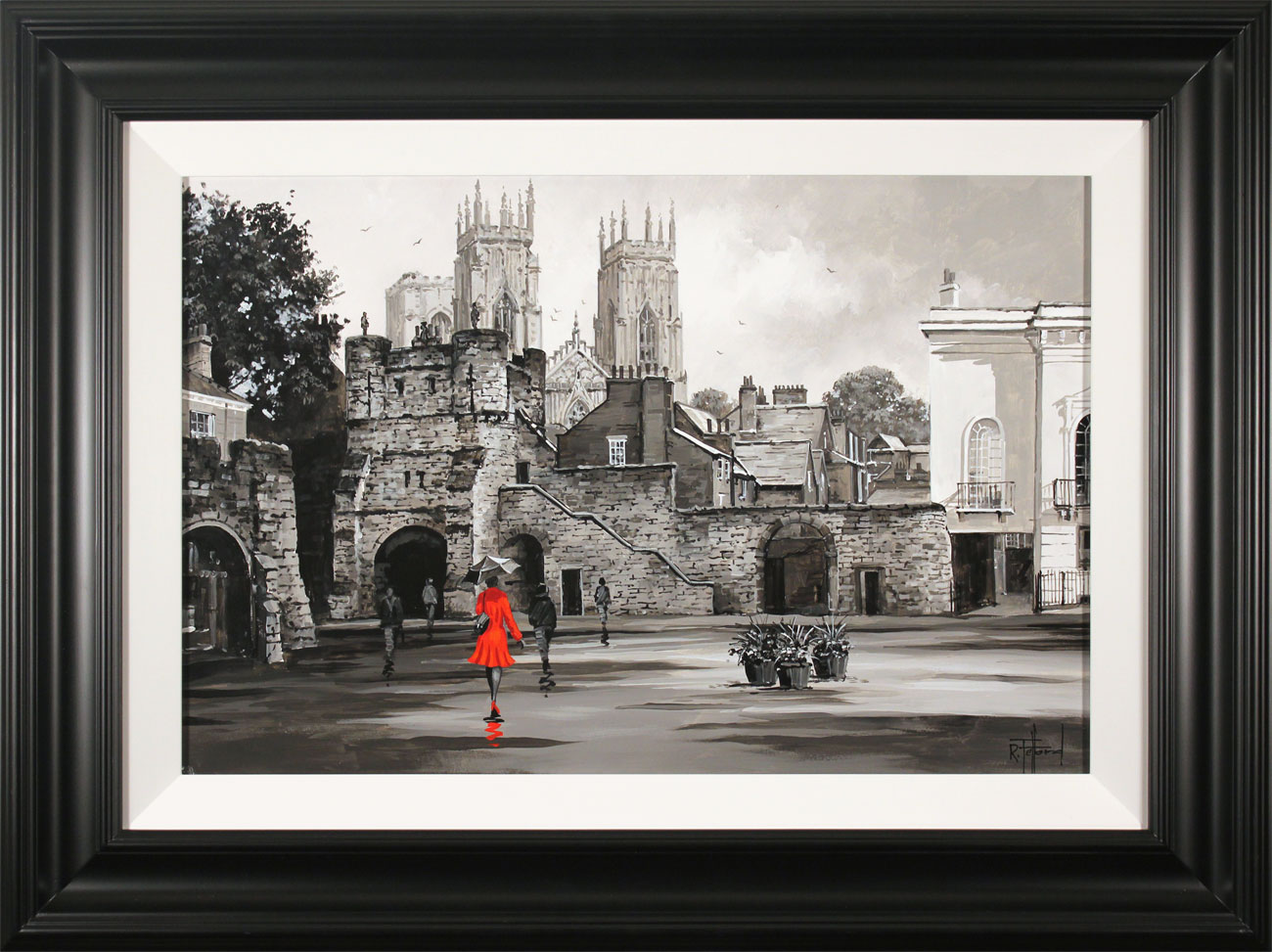 Richard Telford, original painting, Bootham Bar, York