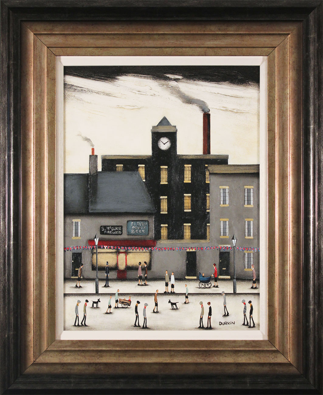 Sean Durkin, Original oil painting on panel, Beyond the Factory ...