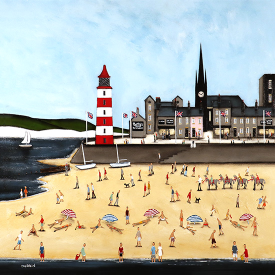 Sean Durkin, Original oil painting on panel, A Great British Outing ...