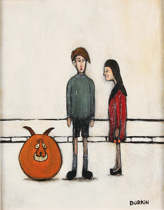 Sean Durkin, Original oil painting on panel, Three's Company 8x10ins ...