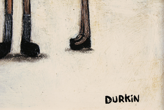 Sean Durkin, Original oil painting on panel, Three's Company 8x10ins ...