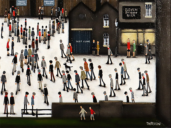 Match Day, original painting by Sean Durkin