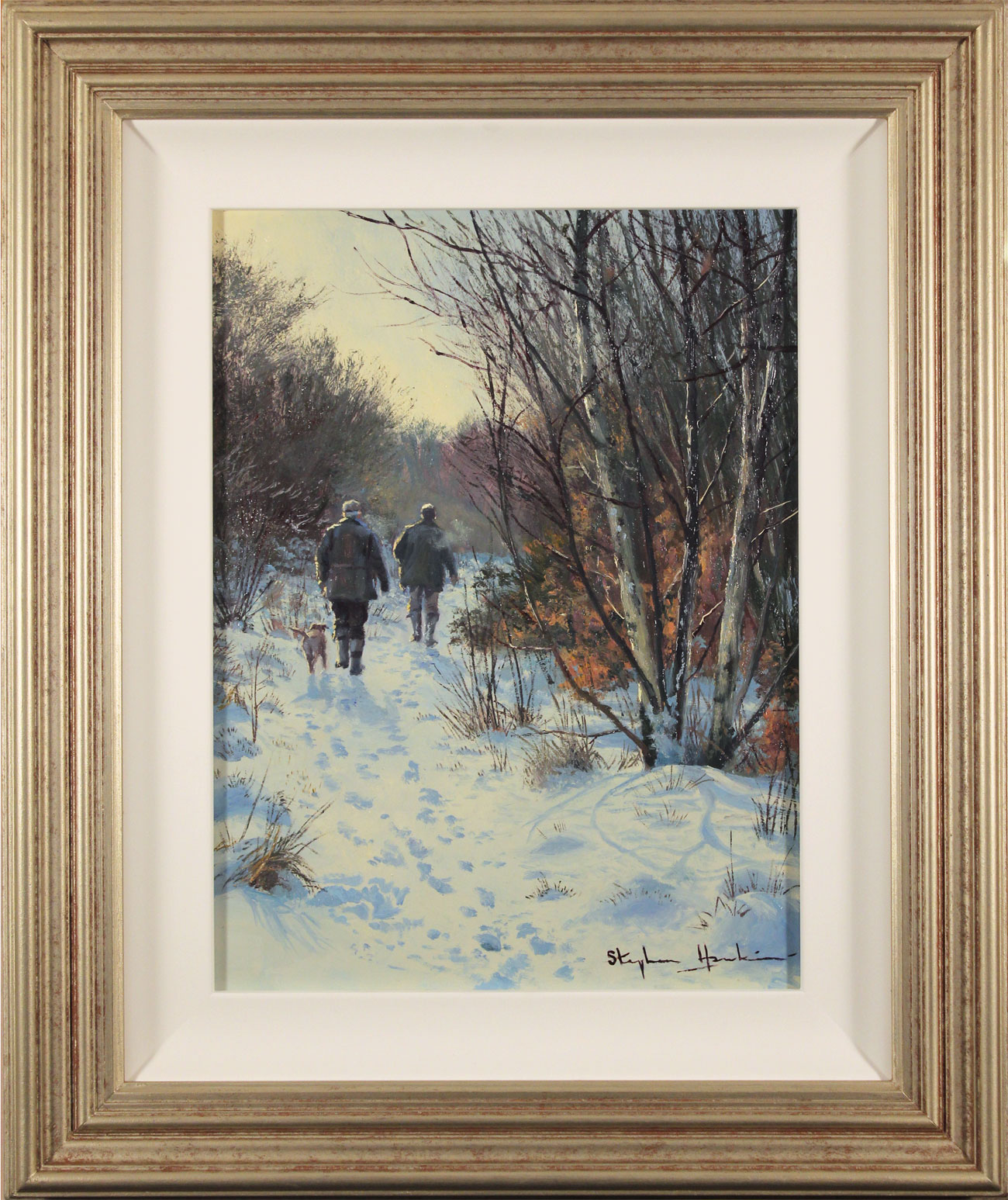 Woodland Snow | Original painting by Stephen Hawkins | York Fine Arts