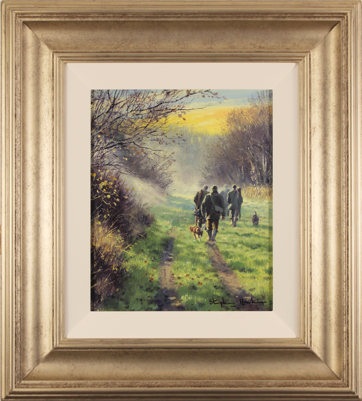 Stephen Hawkins, original painting, An Early Start, North Yorkshire