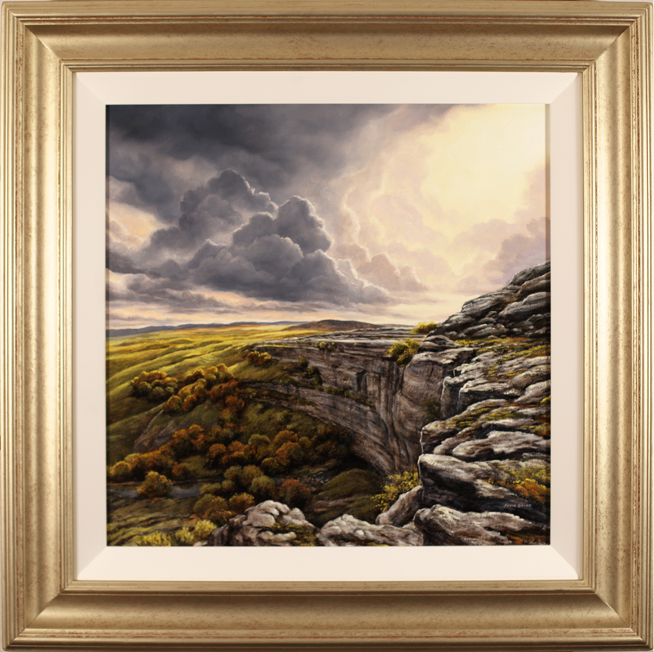 Suzie Emery, original painting, Malham Cove, Yorkshire