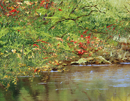 Terry Evans, original painting, Colours of Early Autumn
