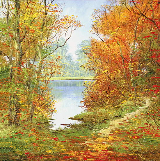 Terry Evans, original painting, Autumn Gold